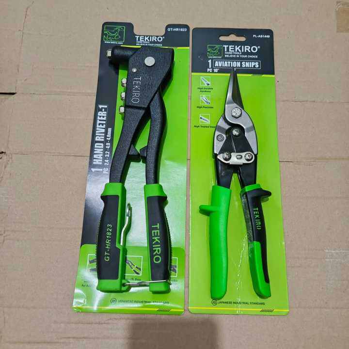 Paket Set TEKIRO (2pcs) Tang Rivet /Gunting Baja Ringan | Lazada Indonesia