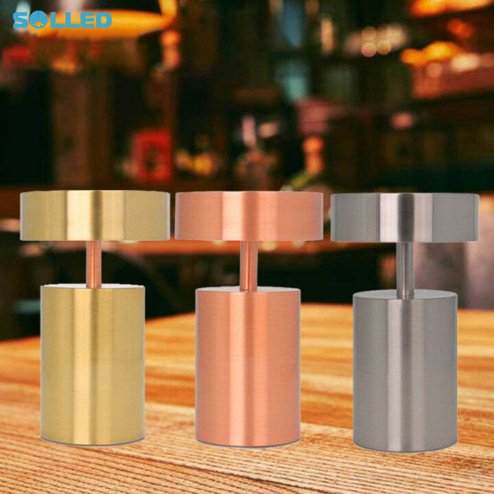 SOLLED โคมไฟย้อนยุค1800มิลลิแอมป์ชั่วโมงแบตเตอรี่ลดแสง Usb ชาร์จสัมผัส ...