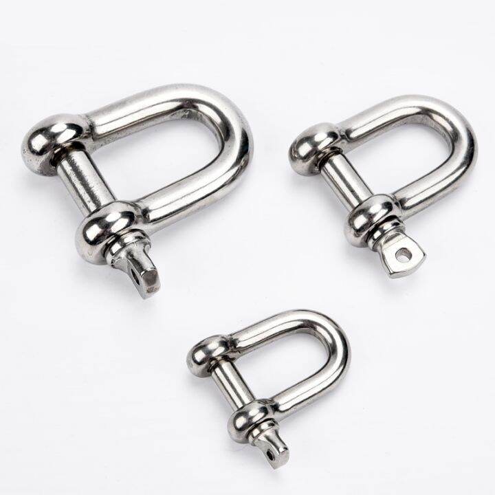 M4 M5 M6 M8 M10 M12 Stainless Steel Straight D Shackle Short Breaking D ...