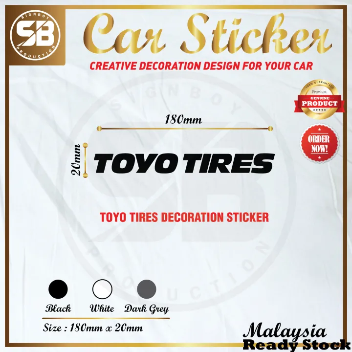 Toyo Tayar Pelekat Hiasan [173Cm X 18Cm] | Lazada