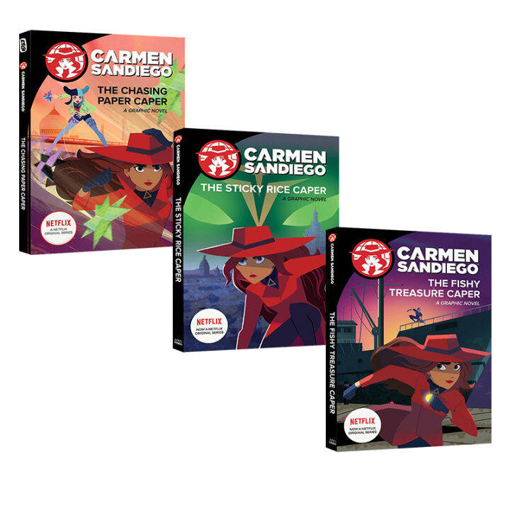English original Carmen sandiego series 3-volume co sale of thief ...