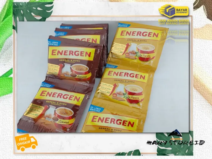 SERAL ENERGEN RASA VANILLA DAN COKLAT 32 GR 1 RENCENG | Lazada Indonesia
