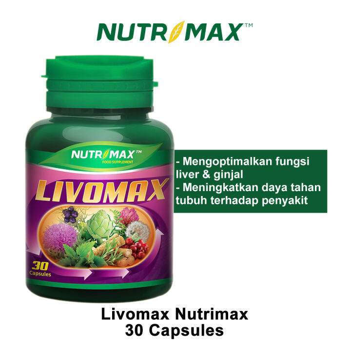 Nutrimax Livomax 30 Tablet Untuk Menjaga Kesehatan Liver Dan Ginjal ...