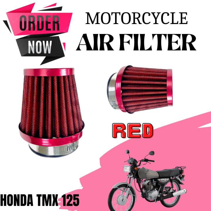MOTOR AIR FILTER FOR HONDA TMX 125| RED | MOTOR AIR CLEANER EARBUDS ...