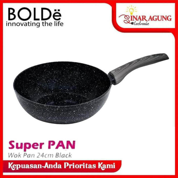 BOLDe SUPER PAN WOK 24CM [ORIGINAL] DARK KNIGHT | Lazada Indonesia