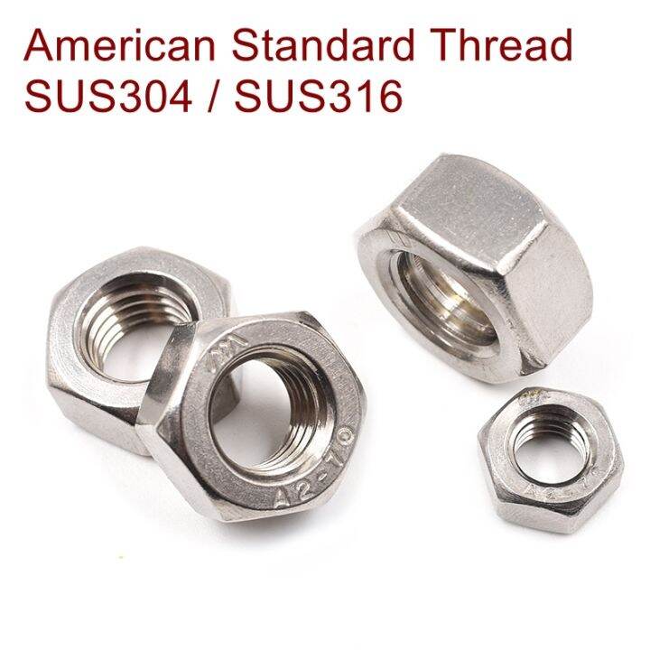 American standard thread Stainless steel Hex nut UNC UNF 2 -56 4 -40 6 ...