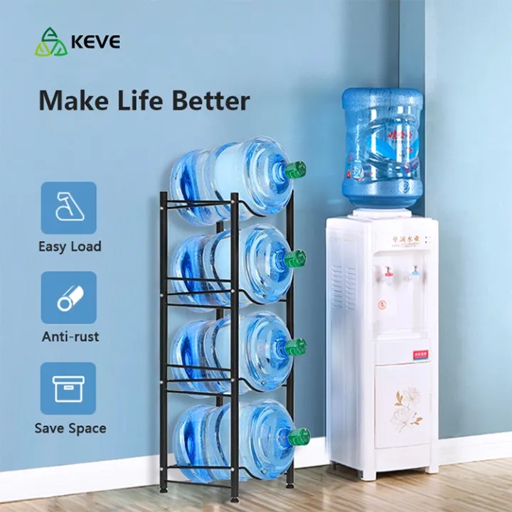 KEVE Mineral Water Dispenser Rack Stand 4 Layer Water Container Gallon ...