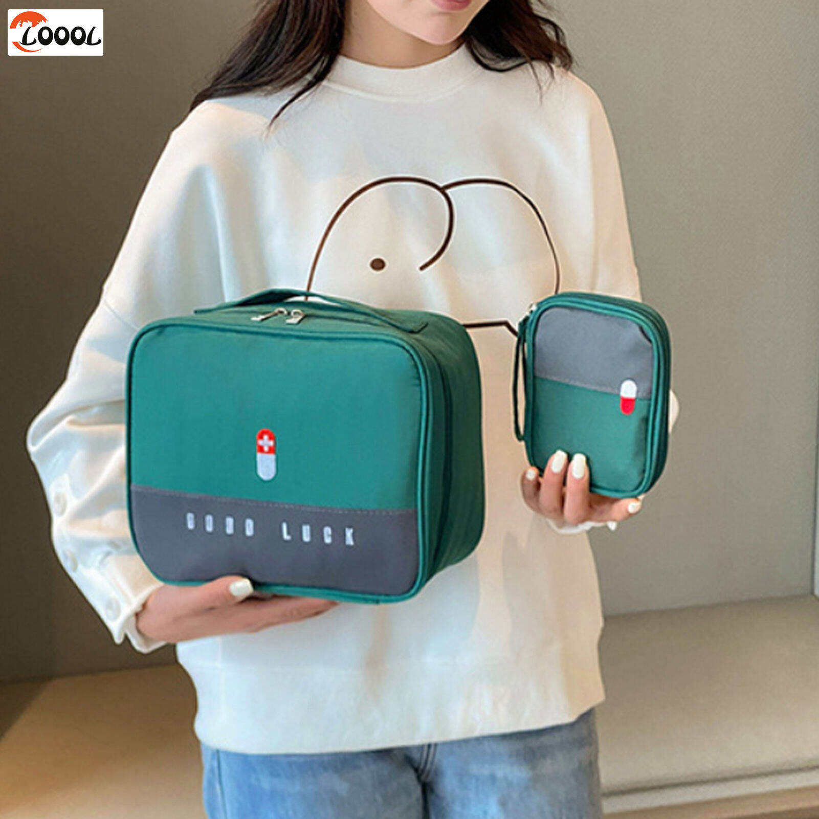 Loool กระเป๋าจุของได้มาก Kotak P3k เปล่าแบบพกพากระเป๋าเครื่องสำอาง ...