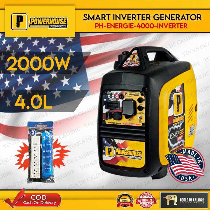 POWERHOUSE Smart Inverter Generator 1.8KVA 4.0L PH-ENERGIE-4000 ...