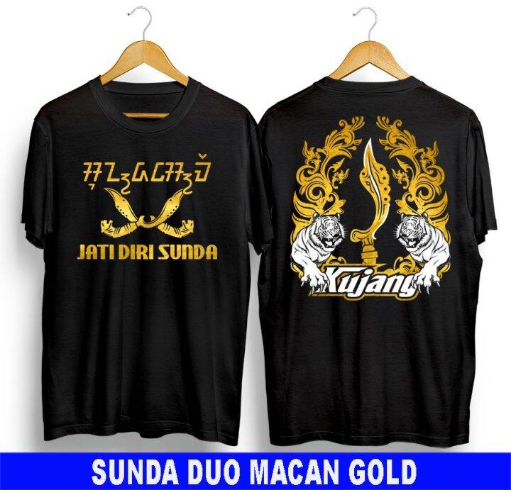 KAOS SUNDA DUO MACAN GOLD/KAOS DISTRO TERBARU /KAOS TERBARU/KAOS ...