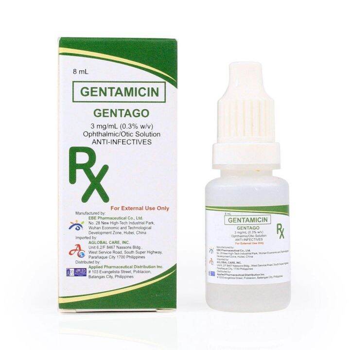 GENTAMICIN Gentago 8mL for 's EYE and EAR infection | Lazada PH