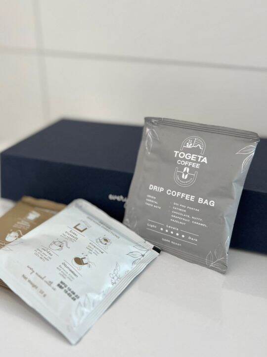 TOGETA กาแฟดริป อาราบิก้า 100% คั่วเข้ม (แบบซองเดี่ยว) | Lazada.co.th