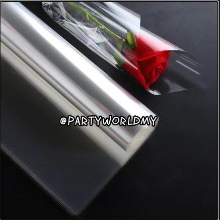 OPP PLASTIC Glass Paper Transparent Wrapping Bouquet | Lazada
