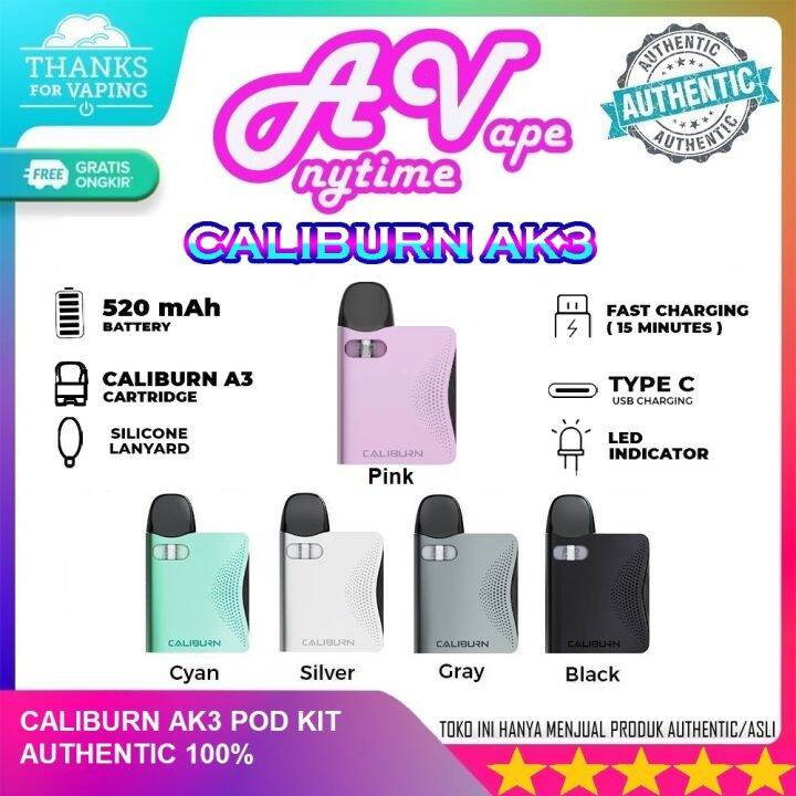 Caliburn AK3 Pod Kit termasuk Lanyard by Uwell | Lazada Indonesia