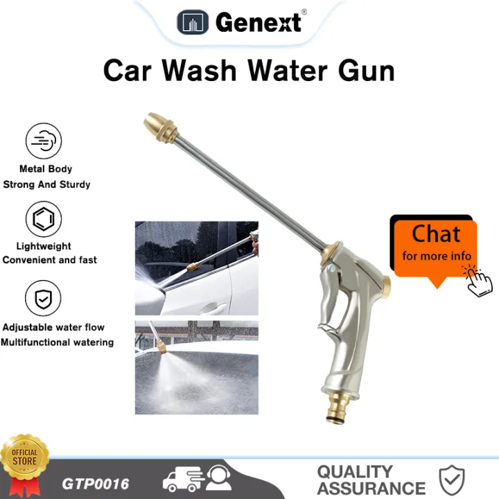 GENEXT น้ำแรงดันสูง360 ° หมุนได้,หัวฉีดโลหะทองเหลืองปรับได้หัวฉีดสายยาง ...