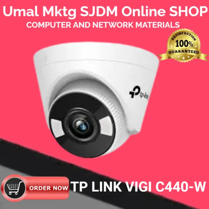 TP-Link VIGI C440-W 4MP Full-Color Wi-Fi Turret Network Camera | Lazada PH