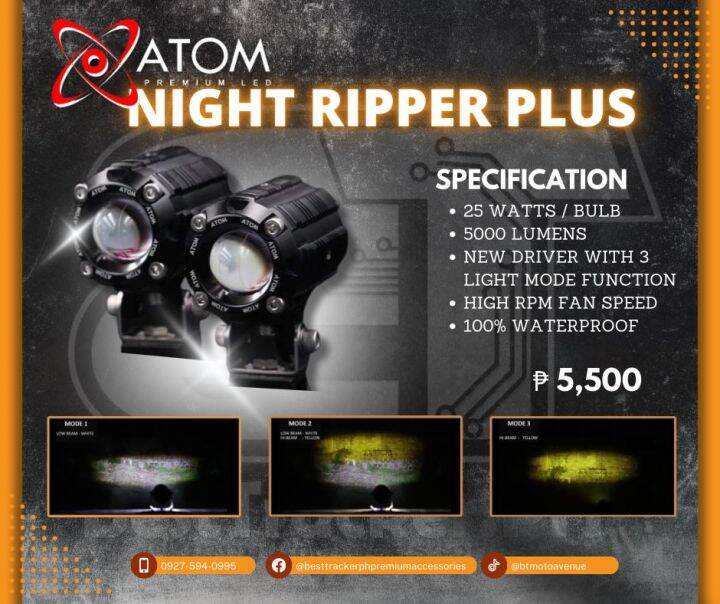 ATOM NIGHT RIPPER PLUS | Lazada PH