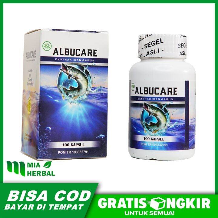 Albucare Albumin Kapsul Kutuk Ekstrak Ikan Gabus | Lazada Indonesia