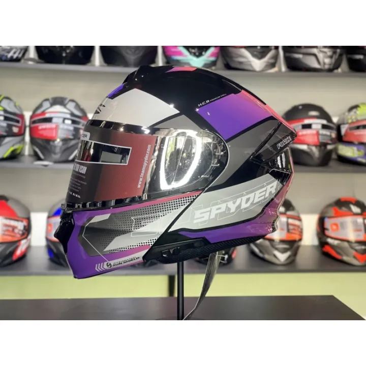 SPYDER FORCE GD Series 1 - Modular Helmet with Free Clear Visor and ...