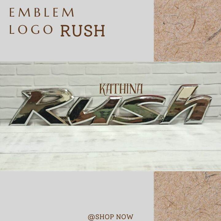 Emblem Logo Belakang Bagasi Mobil Toyota Rush Emblem Tulisan Rush ...