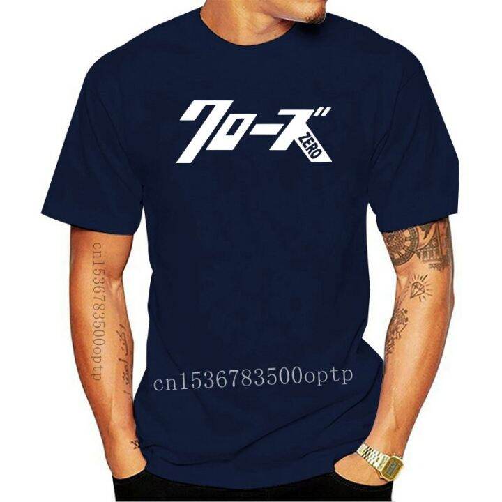 New CROWS ZERO Logo Movie Cartoon Manga Men White Black T-Shirt ...