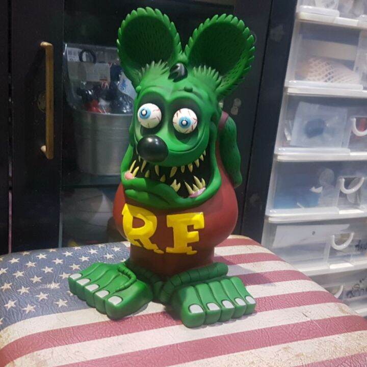 RAT FINK MODEL สูง 33 CM HOT ROD โมเดลหนูผีโชว์ งาน PC สีดั้งเดิม ...