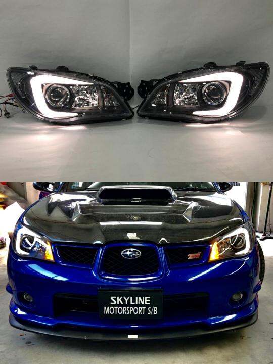 Subaru Impreza WRX STI GDB GDC Head Lamp Projector DRL 100% Taiwan 2004 ...