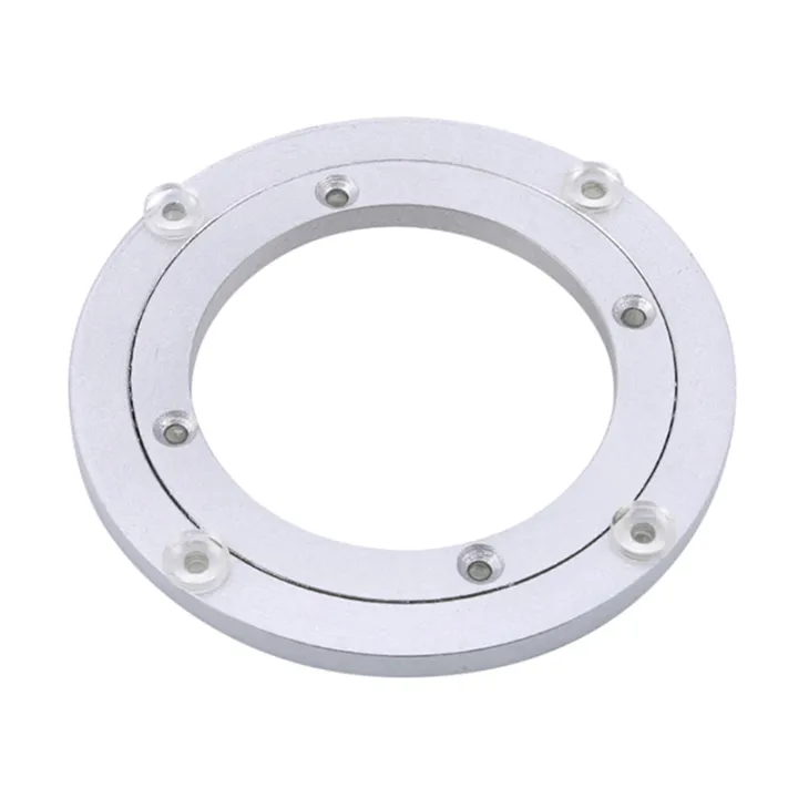 Turntable Display Rack Swivel Plat Table Rotary Glass Rotating Base Non ...