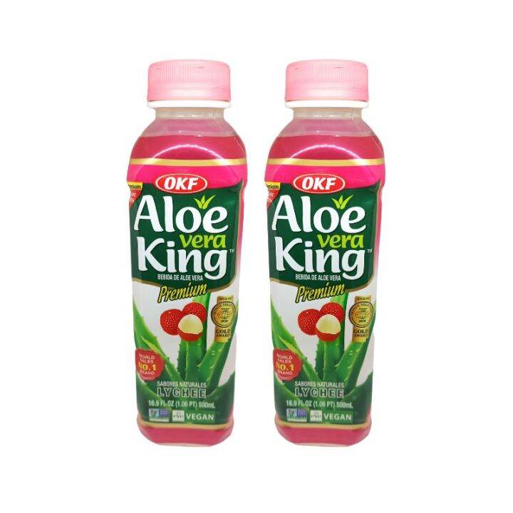 Okf Aloe Vera King Lychee Flavor Juice Drink 500ml X 2 Lazada Ph