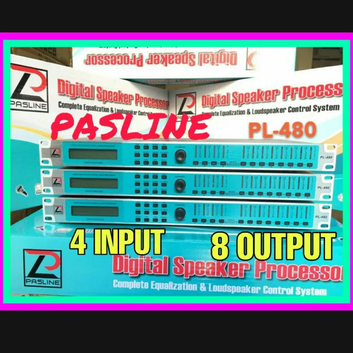 Manajemen Speaker Pasline PL480 Original 4 Input 8 Output | Lazada ...