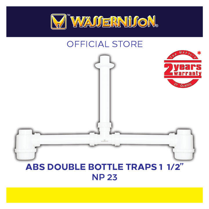 Wassernison Abs Double Bottle Trap 11/2" | Lazada PH