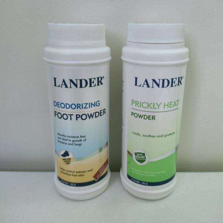 New 2023 SALE!!! LANDER Deodorizing Foot Powder / Prickly Heat Powder ...