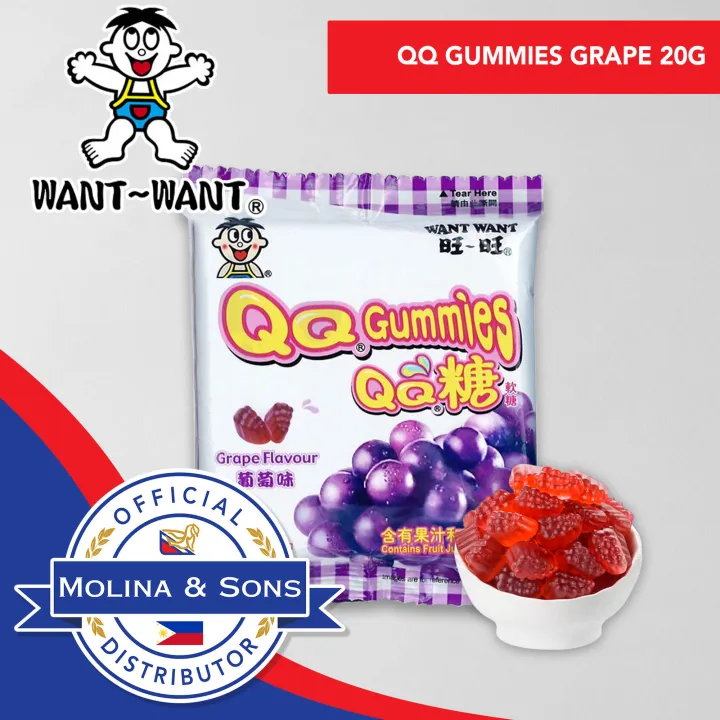 Want Want QQ Gummies Grape 20g | Lazada PH