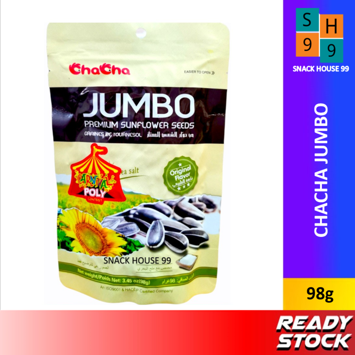 【98g】Chacha Jumbo Premium Roasted Sunflower Seeds With Sea Salt ...
