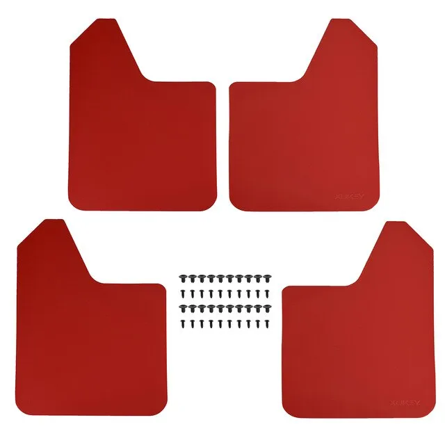 Red Racing/Sport Universal Mud Flaps Mudflaps Splash Guards Front Rear ...