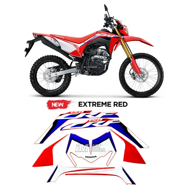 Stiker CRF 150 L 2021 Merah Putih Extreme Red | Lazada Indonesia