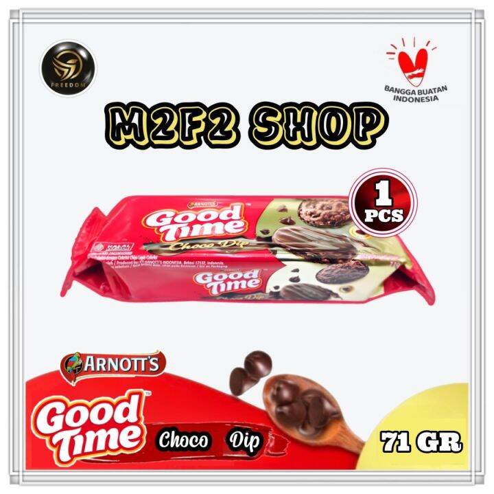Good Time Choco Dip Cookies | Kukis Lapis Cokelat - 71 gr (Kemasan ...