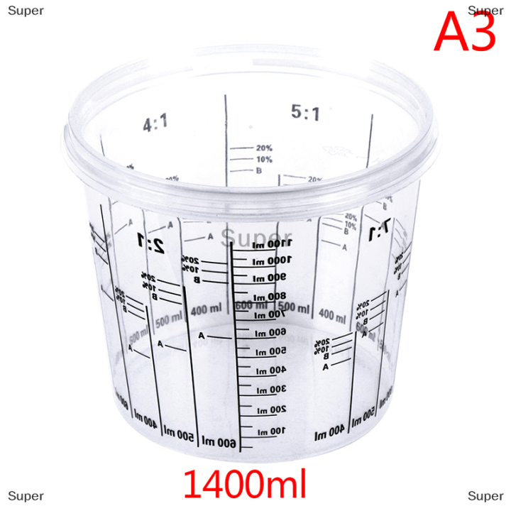 Super Plastic Paint Mixing Cup PP Hard Plastic Tune Paint Cup with ...