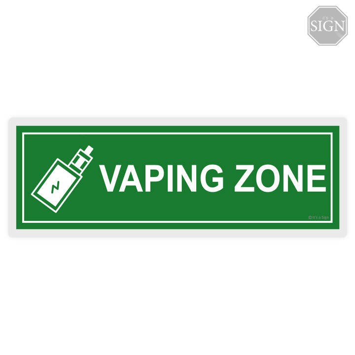 Vaping Zone Vape Sign - Laminated Signage - 4 x 11 inches | Lazada PH