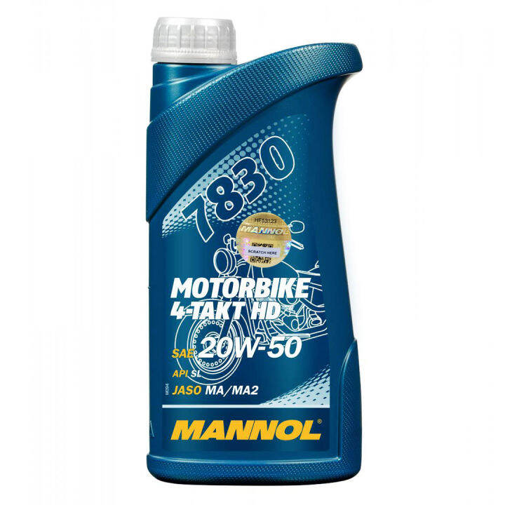MANNOL 7830 4-Takt Motorbike HD 20W50 1L | Lazada
