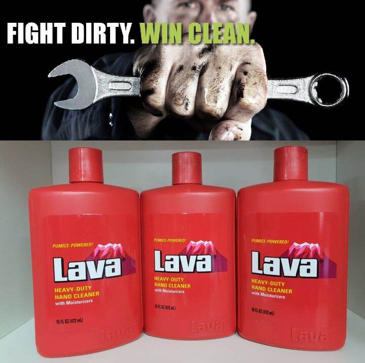 Lava HEAVY-DUTY HAND CLEANER with Moisturizers (PUMICE-POWDERED) 472ML ...