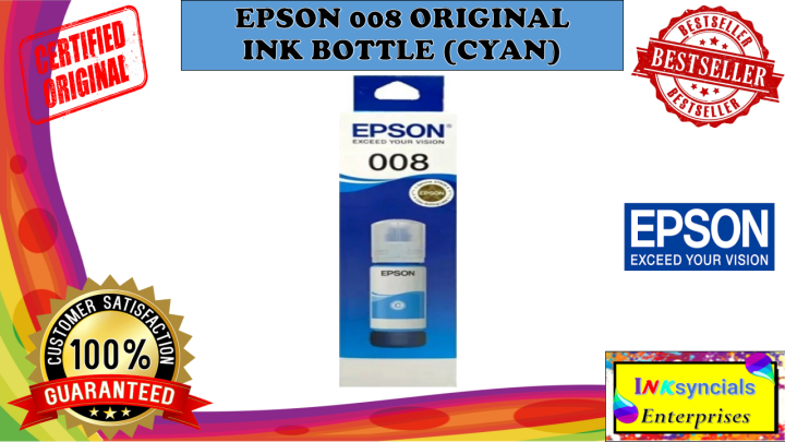 EPSON 008 ORIGINAL INK BOTTLE (CYAN) | Lazada PH