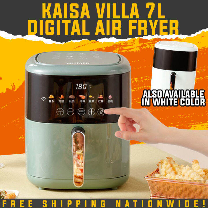 Kaisa Villa air fryer 4.5L 7L electric fryer oil free non stick pan timer fryer tools fries ...