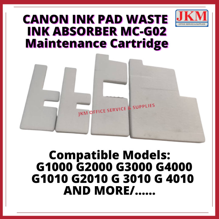 CANON INK PAD WASTE INK ABSORBER MC-G02 Maintenance Cartridge for G1020 ...