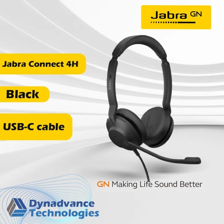 Jabra GN Connect 4H USB-C (HSC140-BLACK) Advanced noise-isolating ...