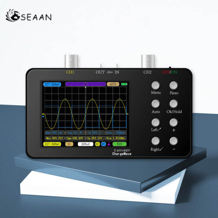 ออสซิลโลสโคปแบบดิจิตอลแบบดูอัลแชนเนล10ม. รูปแบบ Oscilloscope 50ม. 6A ...