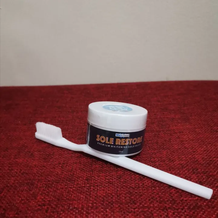 15ml Sole Restore Shoe Whitening Cream with Brush♡ | Lazada PH
