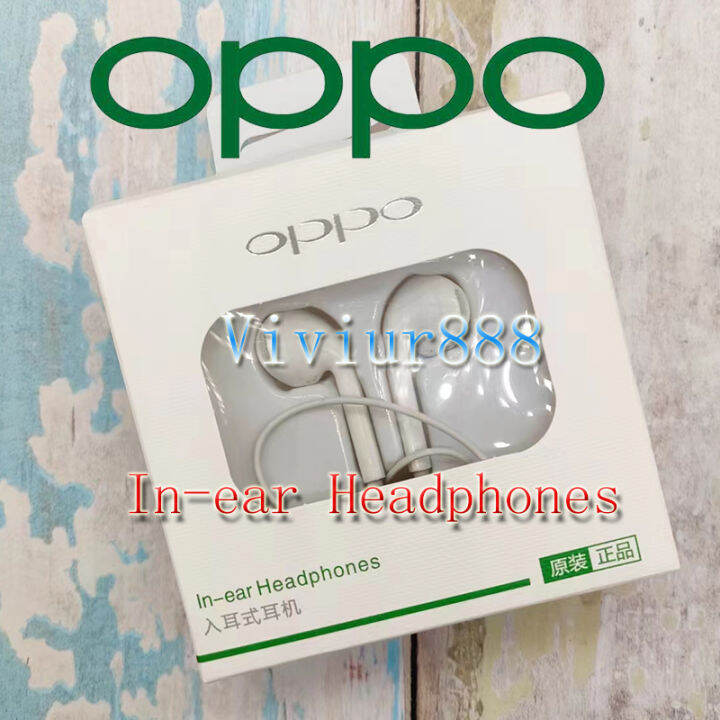 Original Oppo Earphone 3.5MM Jack With Microphone In-Ear Stereo Sound ...