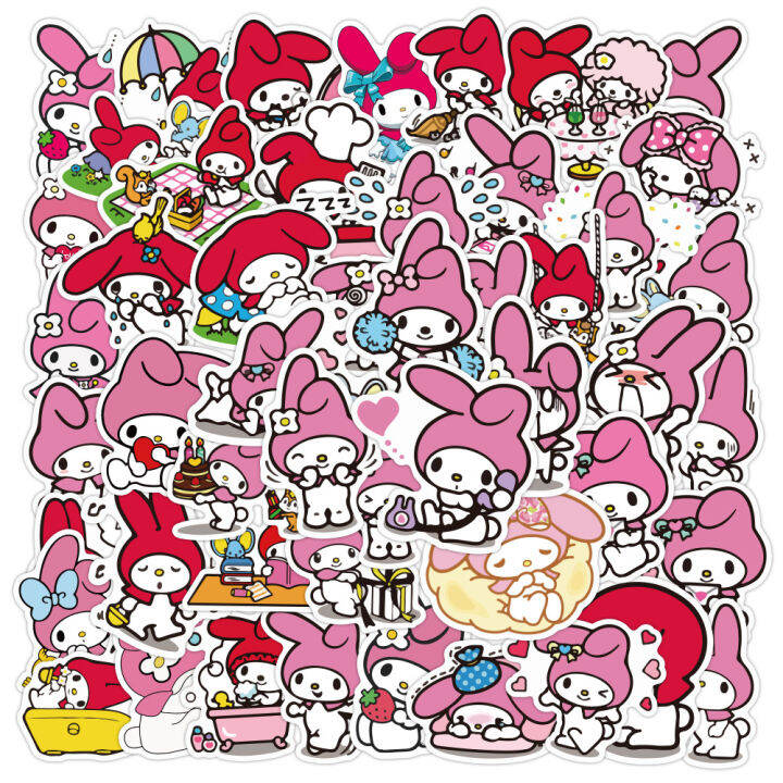 50 PCS My Melodyเด็กสติ๊กเกอร์การ์ตูนเด็กกระเป๋ากันน้ำแล็ปท็อปสกู๊ตเตอร ...