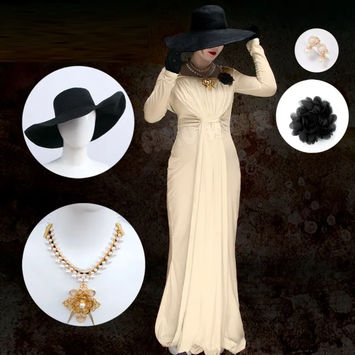 Alcina Dimitrescu Cosplay Costume HSIU Vampire lady dress lady dress ...